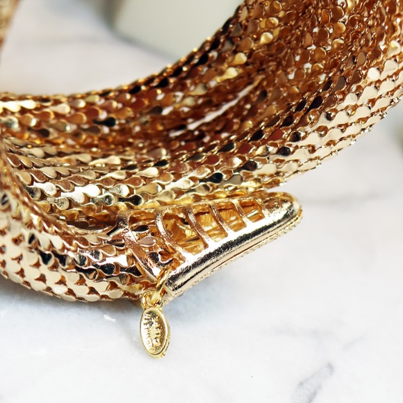 Kenneth Jay Lane | Jewelry | Kenneth Jay Lane Shimmering Gold Mesh And ...